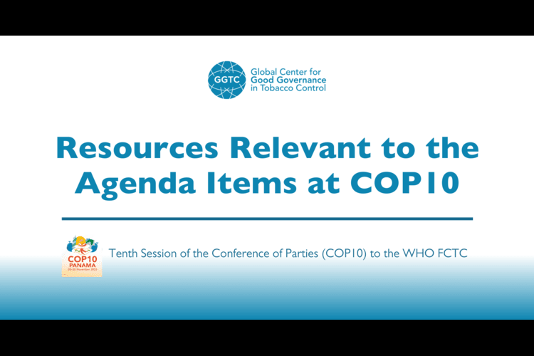 COP10 Resources Package | GGTC